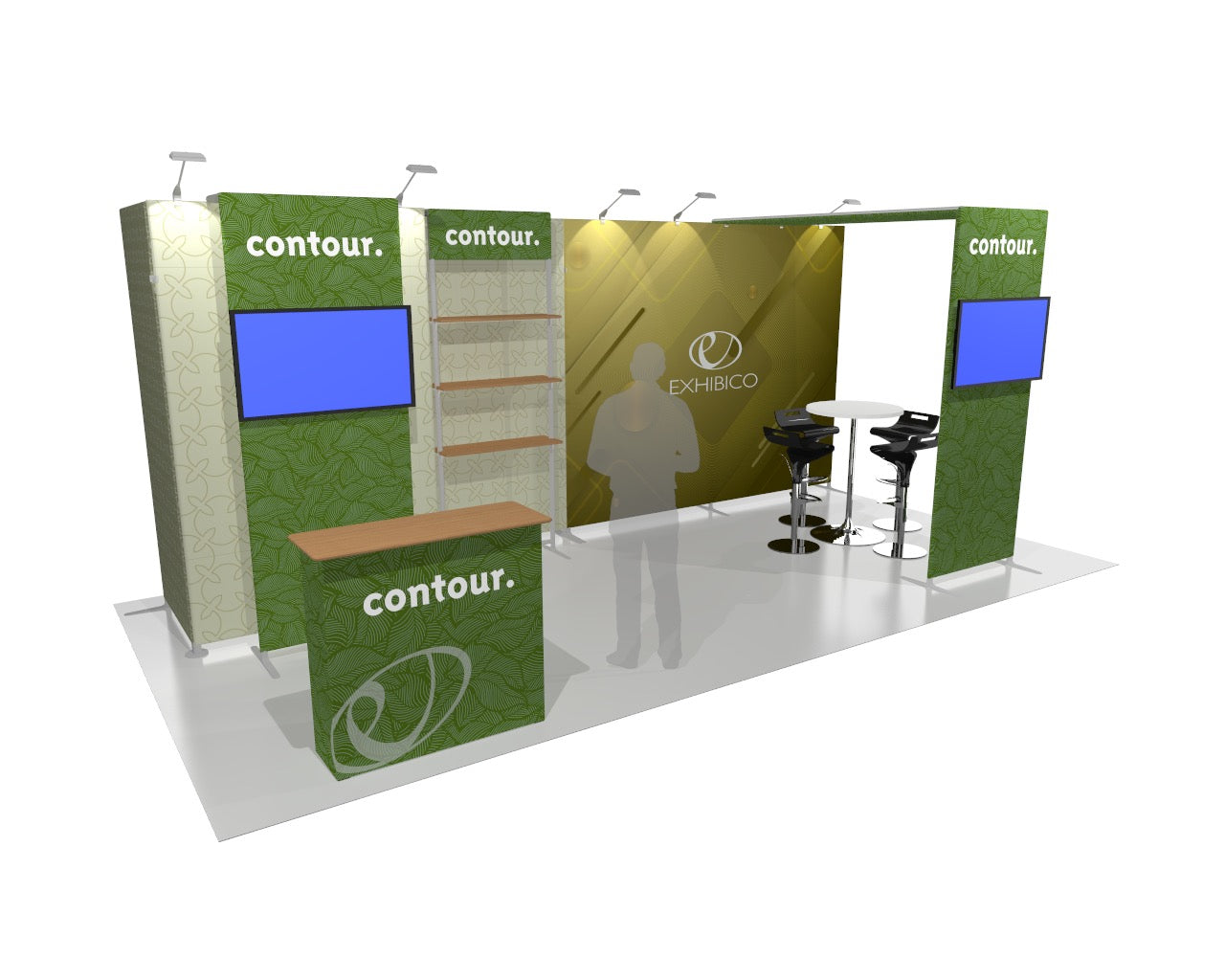 EXHIBICO - Shop Tension Fabric Portable Modular Trade Show Displays ...