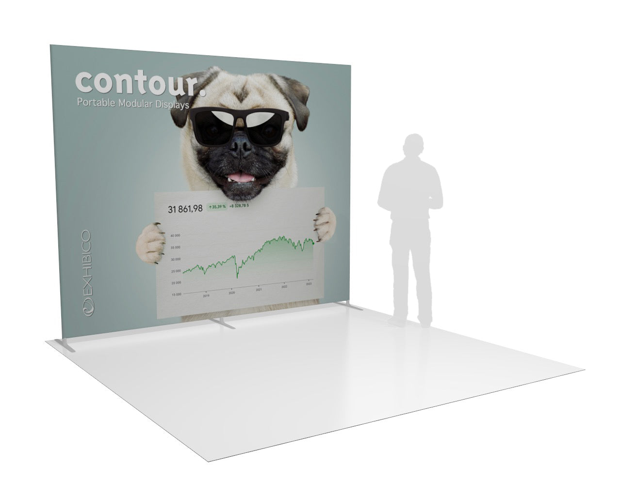 EXHIBICO - Shop Tension Fabric Portable Modular Trade Show Displays ...