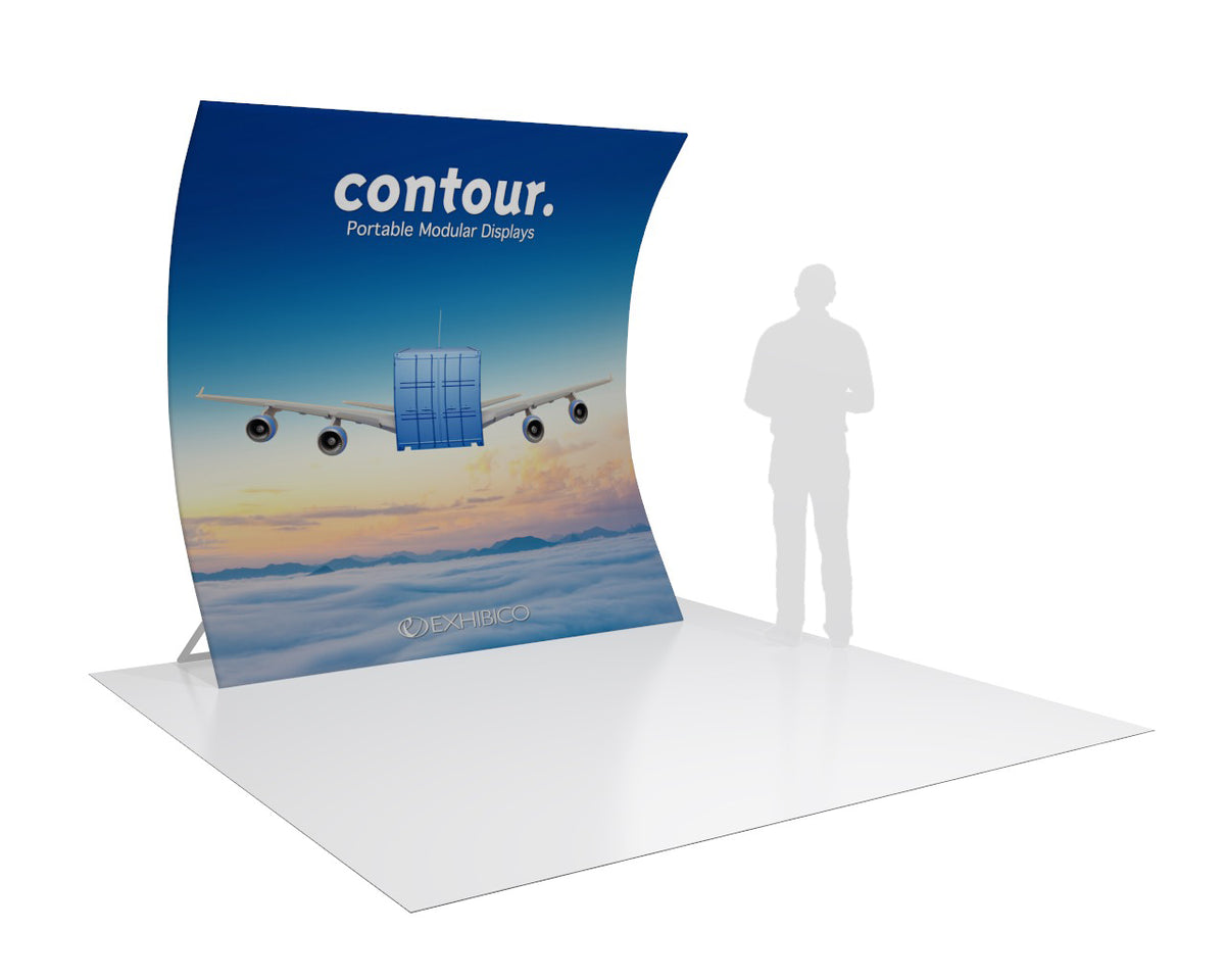 8ft Curved Contour Portable Modular Trade Show Display in Toronto ...